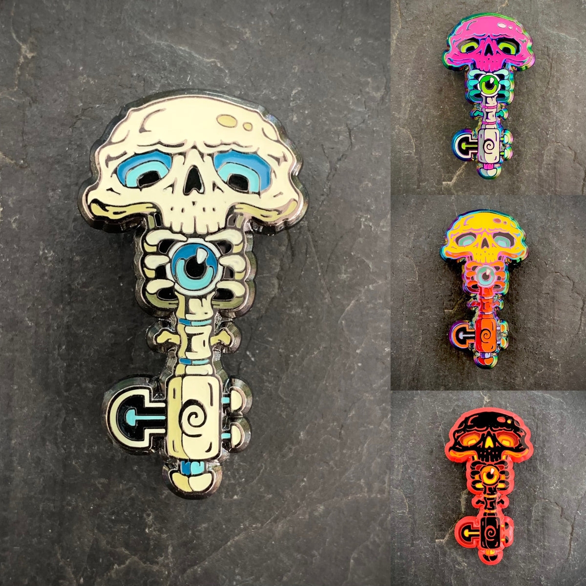 Skelly-Cap full pin set – Crunchy Fingers